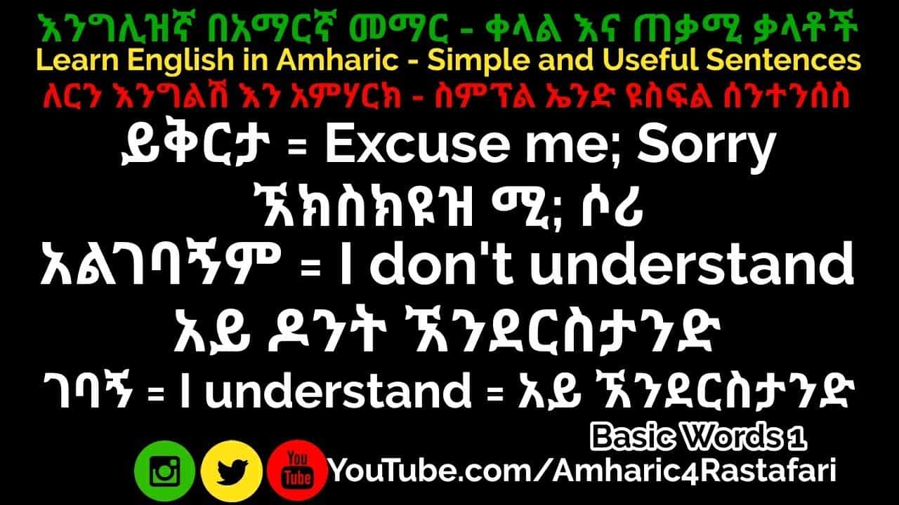 Amharic | Learn the Pure Language of the King Of Kings Kingdom! - Lion ...